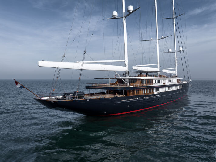 127m Oceanco Y721 superyacht Koru on sea trials