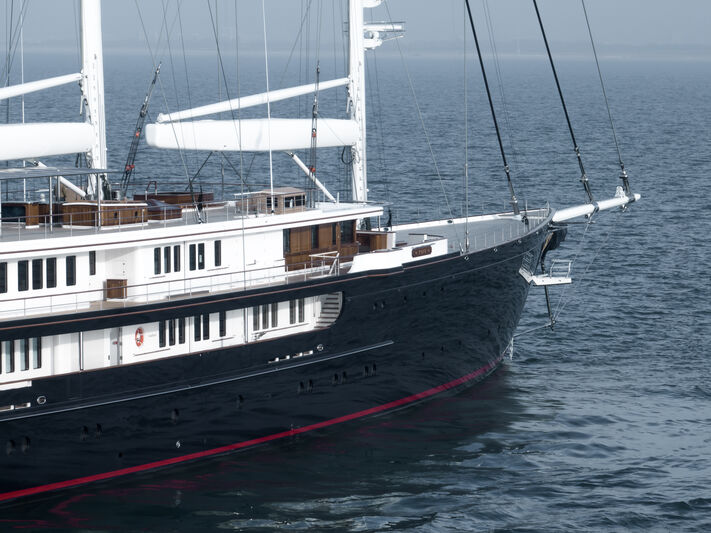 127m Oceanco Y721 superyacht Koru on sea trials