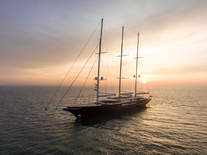 127m Oceanco Y721 superyacht Koru on sea trials