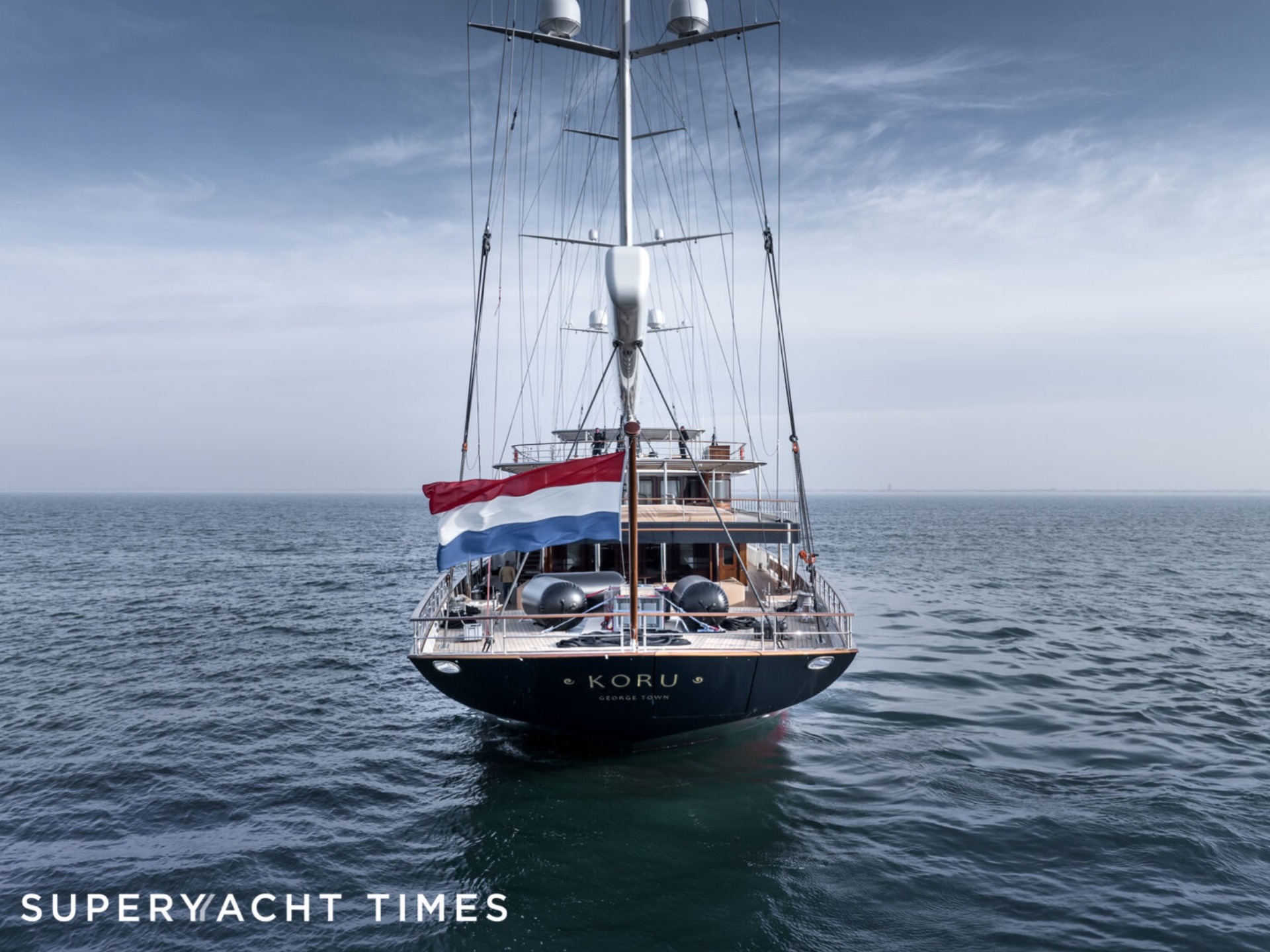 World's largest sailing yacht 127m Oceanco Koru delivered